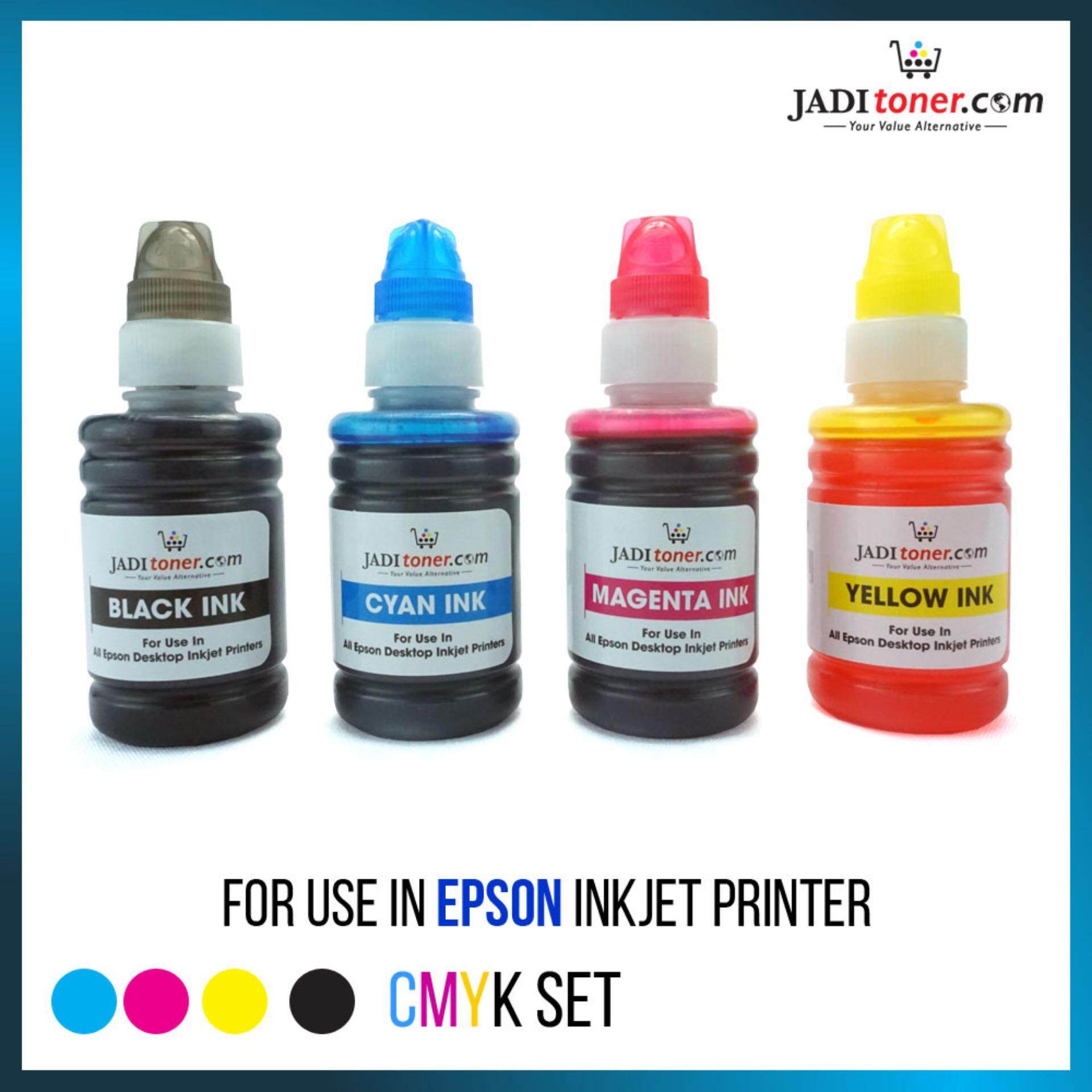 Refill Ink (CYMK Set - 100ml) For Epson Inkjet Printer For CISS Refill ...