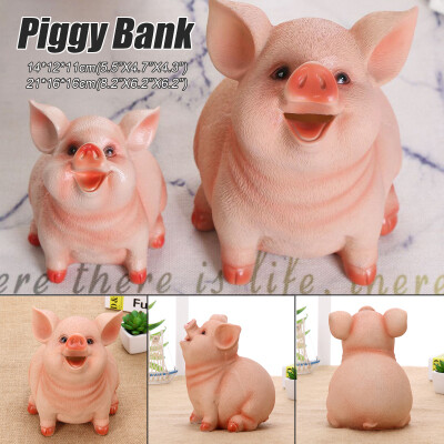 Small/Large Pig Piggy Bank Coin Money Cash Openable Collectible Saving ...