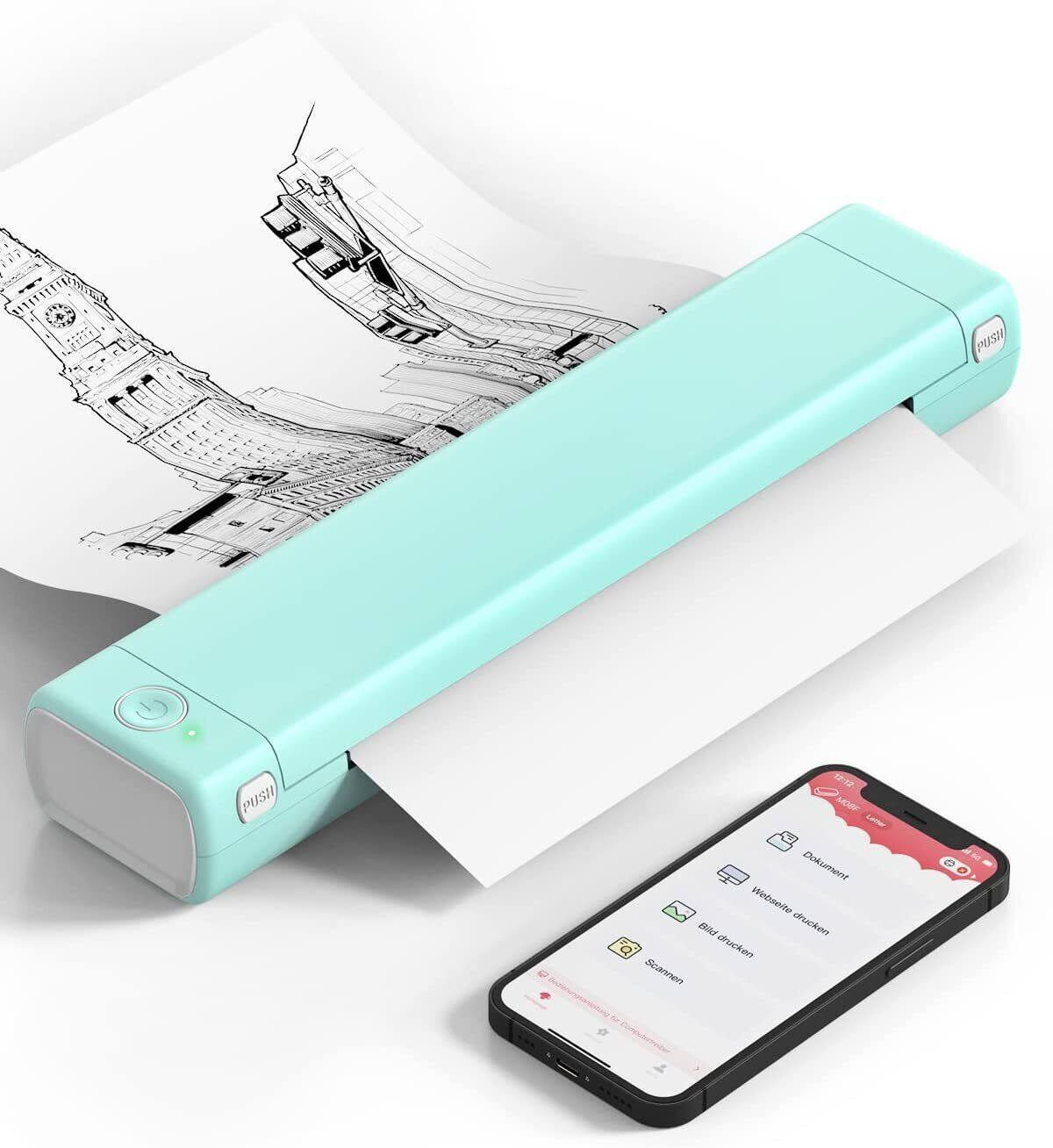 Phomemo M08F Legit A4 Paper Printer Portable Wireless Printer Bluetooth ...