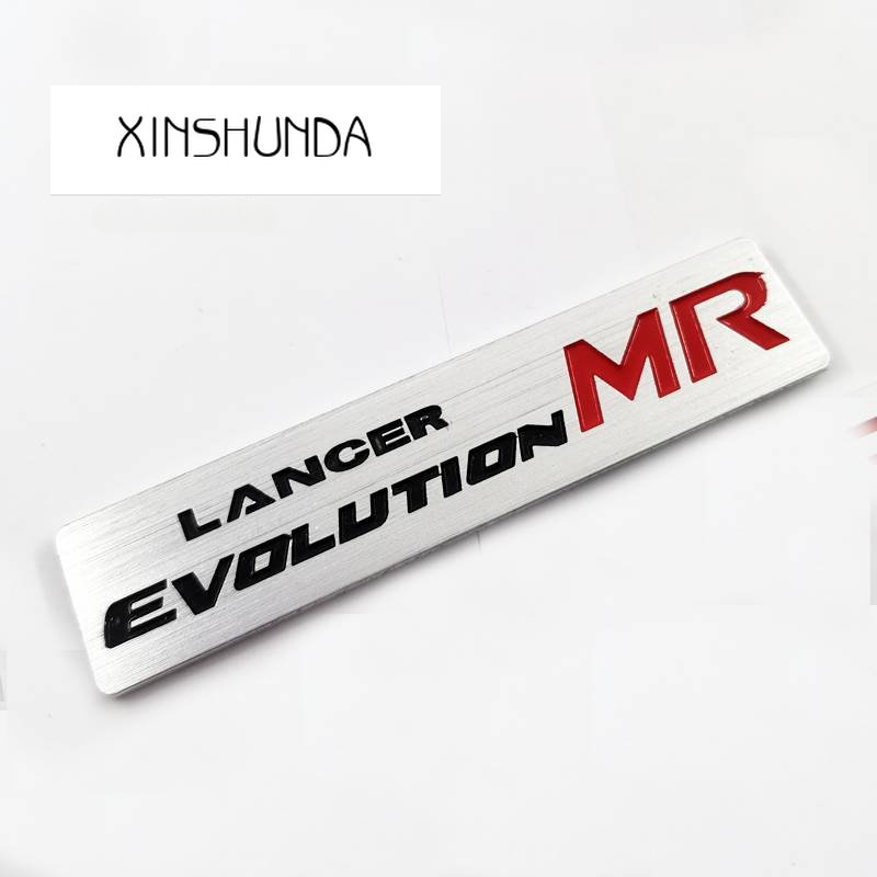 Evolution Mr Logo For Mitsubishi Lancer Logo Aluminum Emblems Sticker