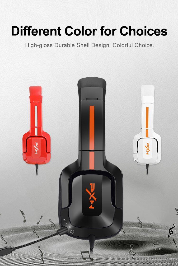 PXN U305 Wired Gaming Lightweight Design Headset with Omnidirectional ...