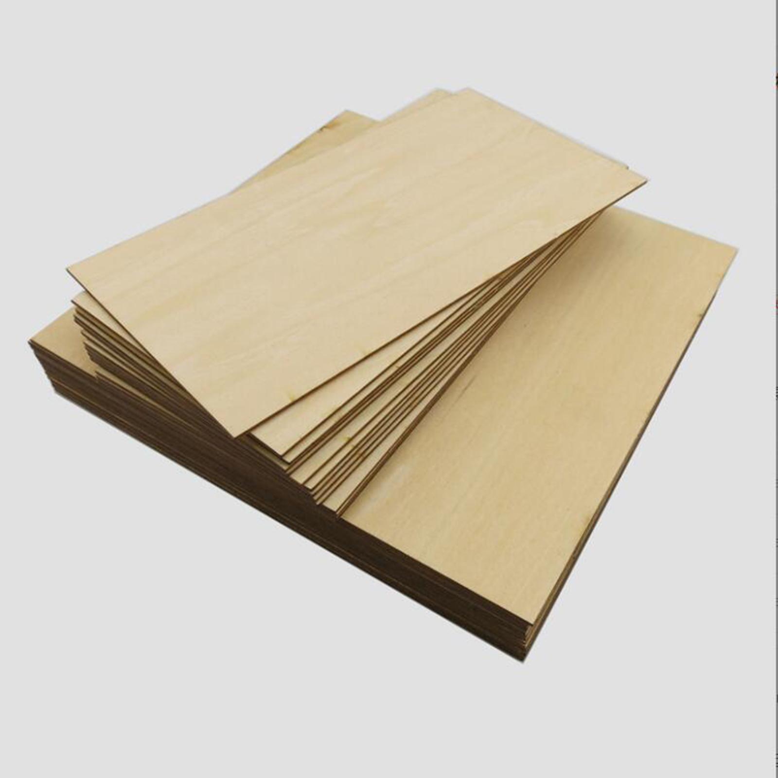 Hardboard Sheets 12 PCS Basswood Sheets, 200x100x2MM Plywood Board ...