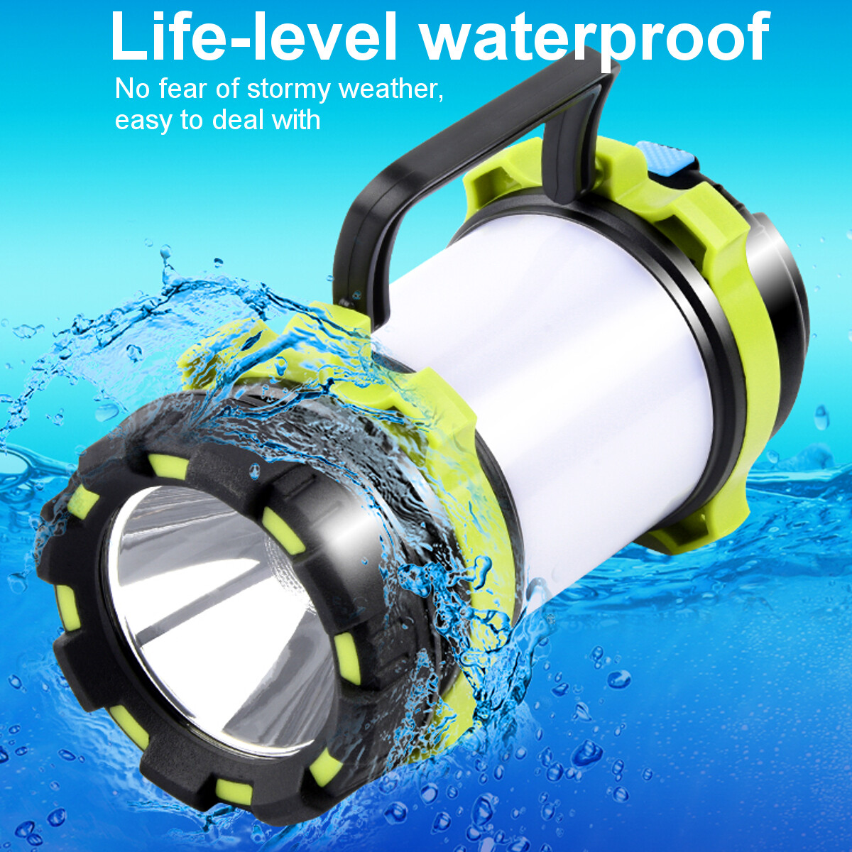 Generic Searchlight Flashlight Handheld Portable LED Spotlight For ...