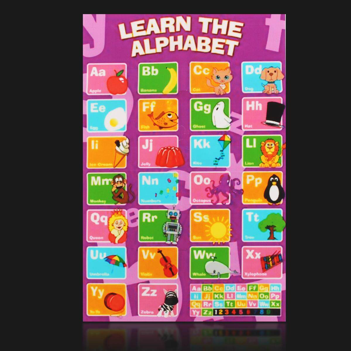 Alphabet Poster Learn My Abc 61x91cm Wall Chart Fun Children