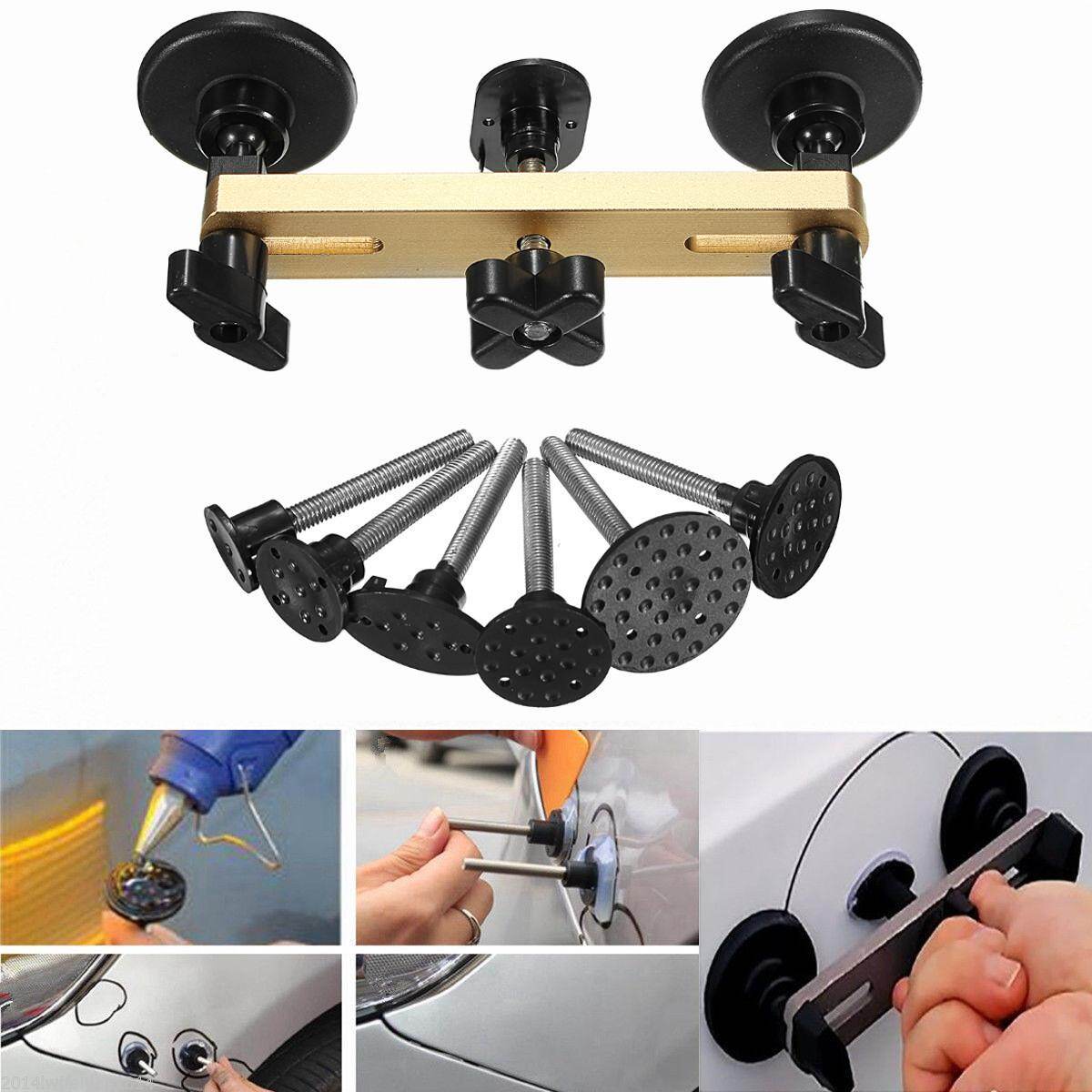 Generic 7pc Auto Car Body Paintless Tool Kit Bridge Dent Puller Remover ...