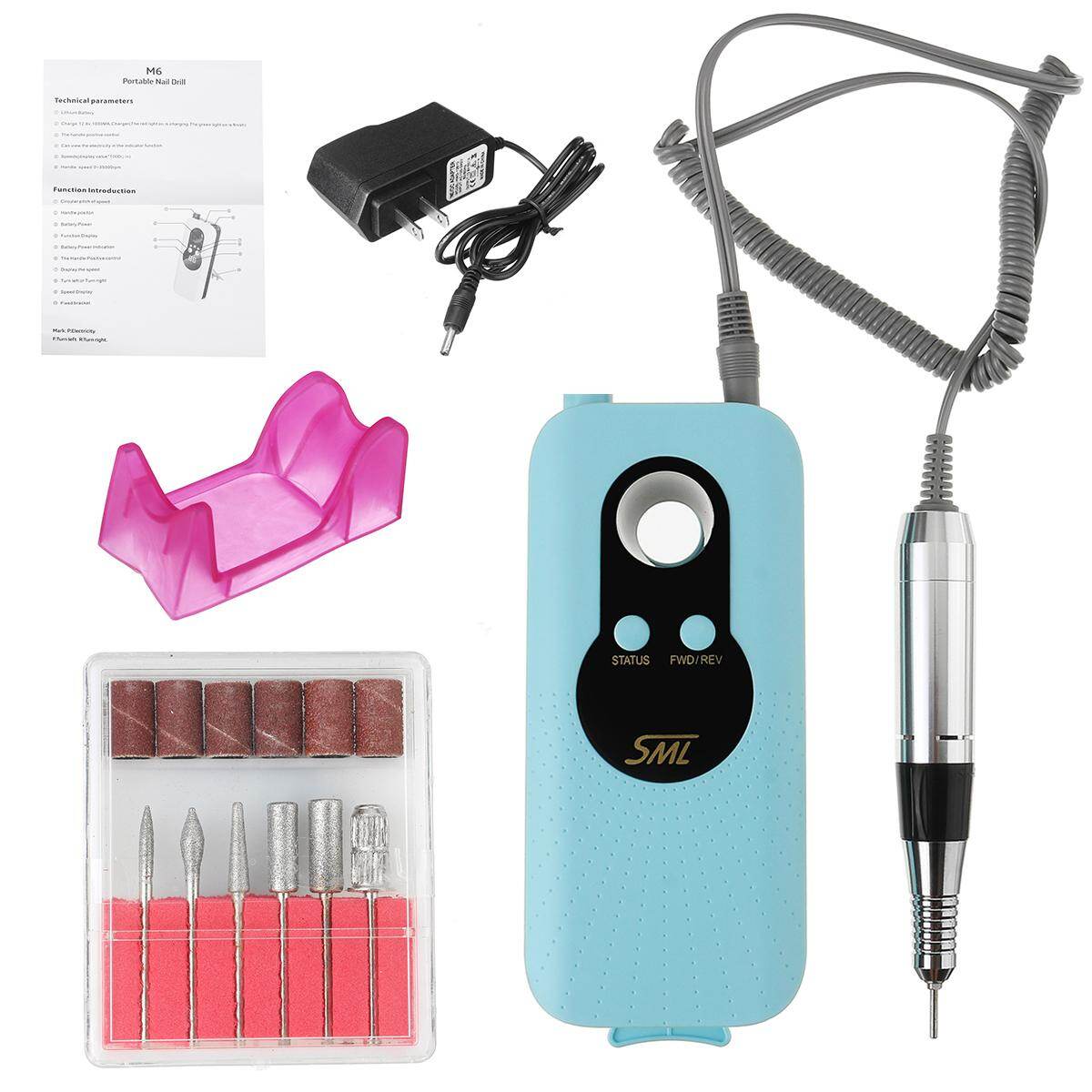 Generic Portable Electric 35000RPM Polish Pen Manicure Nail Art Drill ...