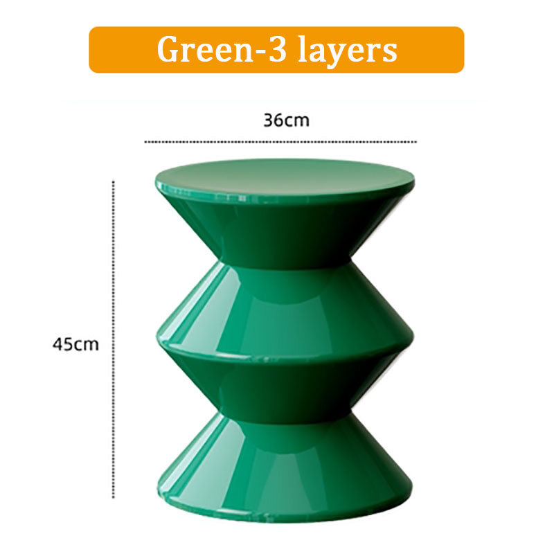 Nordic Simple Low Stool Hourglass Modeling Side Table Small Family Living Room Door Changing ...