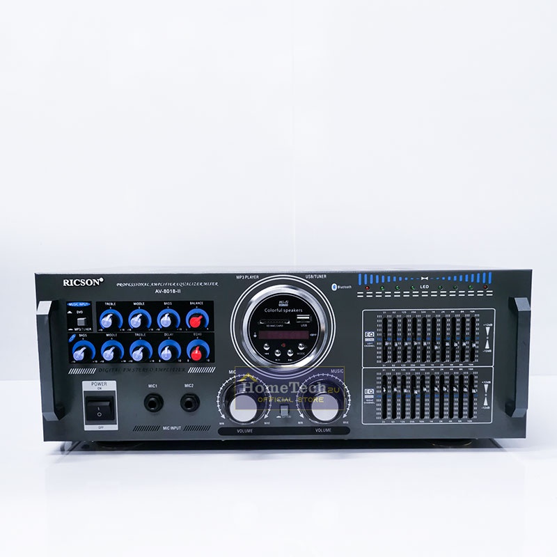 RICSON Karaoke Power Amplifier Stereo Amplifier Amp Speaker With Remote Control/ Fm Radio ...