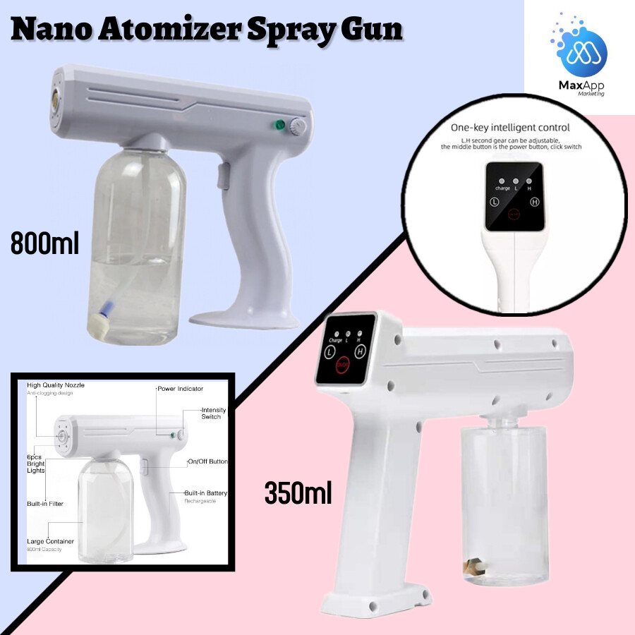 Nano Atomizer Spray Gun Wireless Rechargeable Disinfection Sprayer Nano ...