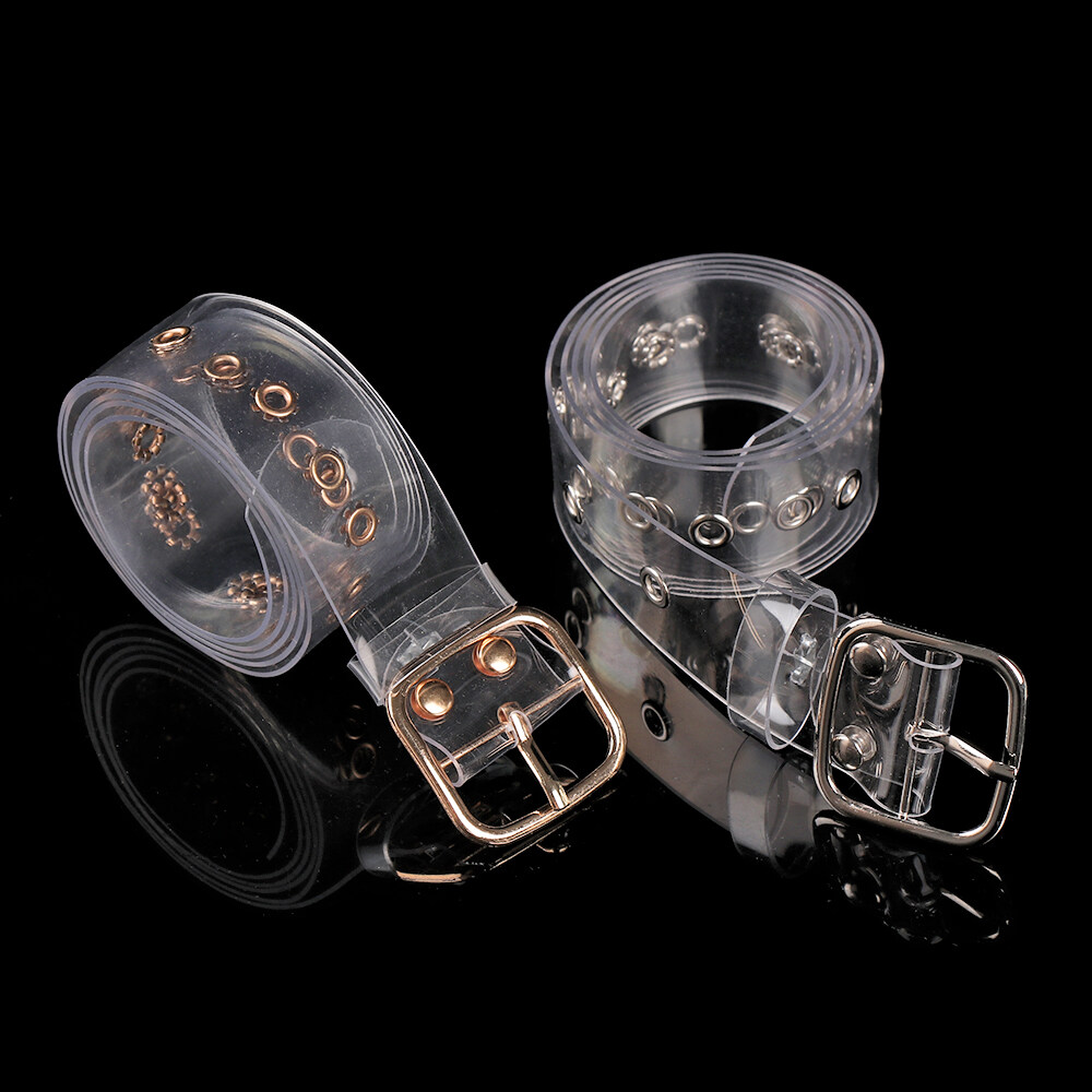 bttj0 Women Clear Invisible Pin Buckle Round Square Heart Transparent ...