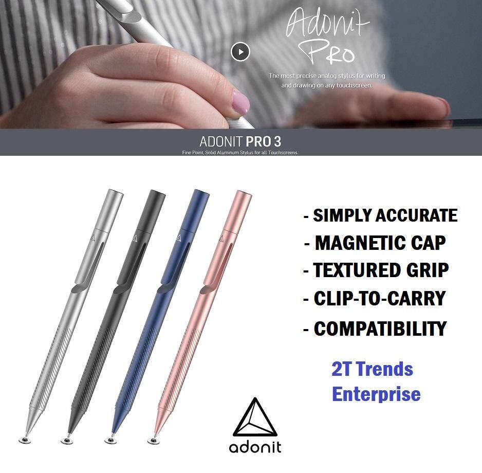 Adonit JOT PRO 4 / JOT PRO 3 Stylus Touch Pen Immediate Accuracy ...
