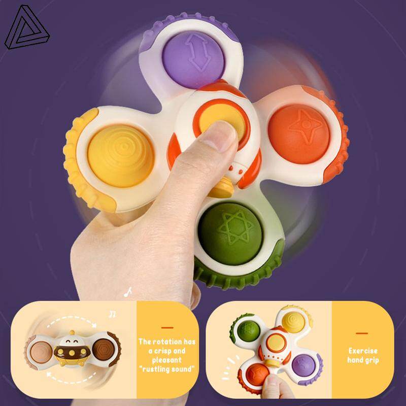 Spinning Fidget Toys Suction Suction Cup Spinner Rattle Suction Cups ...