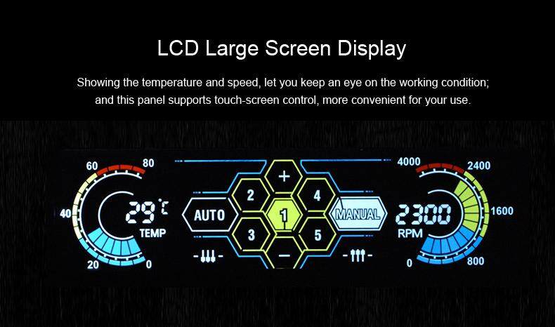 Buy STW 5.25 inch LCD Front Panel CPU Cooling Fan Speed Controller