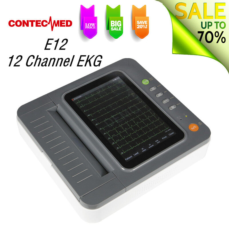 CONTEC E12 Ecg Monitor Portable Ecg Electrocardiogram 12, 56% OFF