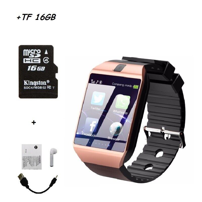 Touch Screen Smart Watch With SIM Card Camera Bluetooth WristWatch Smartwatch For Android Phones ...
