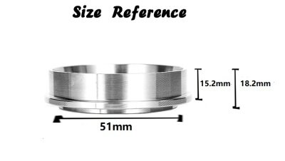 NEOUZA 51mm 53mm 58mm Stainless Steel Coffee Espresso Dosing Funnel ...