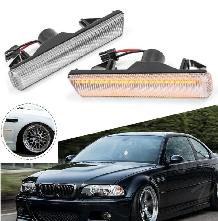 Promo Lampu LED Bening BMW 3 Series E46 M3. Lampu Sein Fender Bening ...
