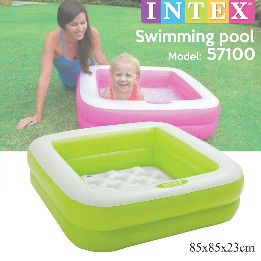 INTEX 57100 2 Rings Swimming Pool Baby Swimming Pool Kids Pool Kolam ...