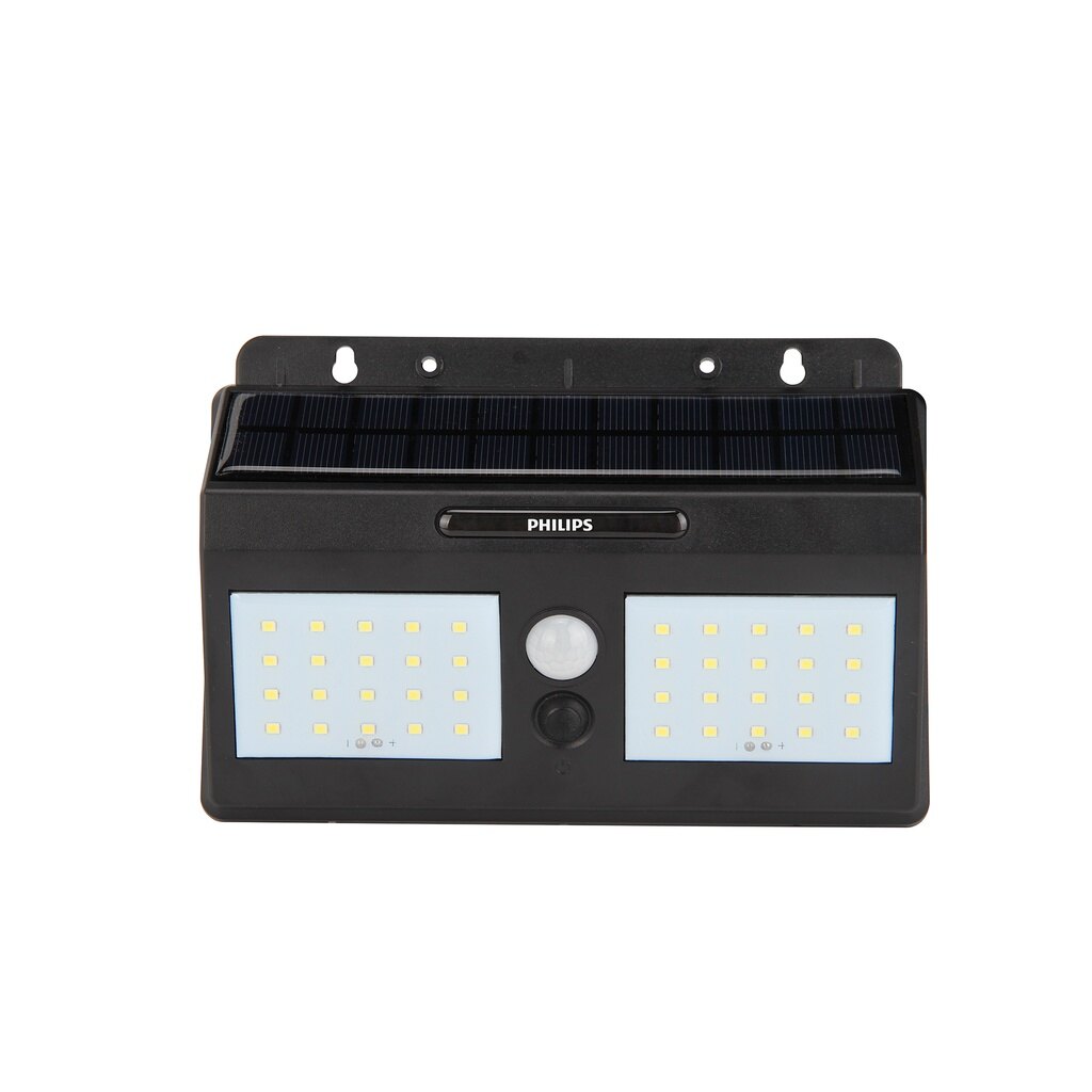 Philips Essential SmartBright Solar Wall Light 6500K Outdoor Flood ...
