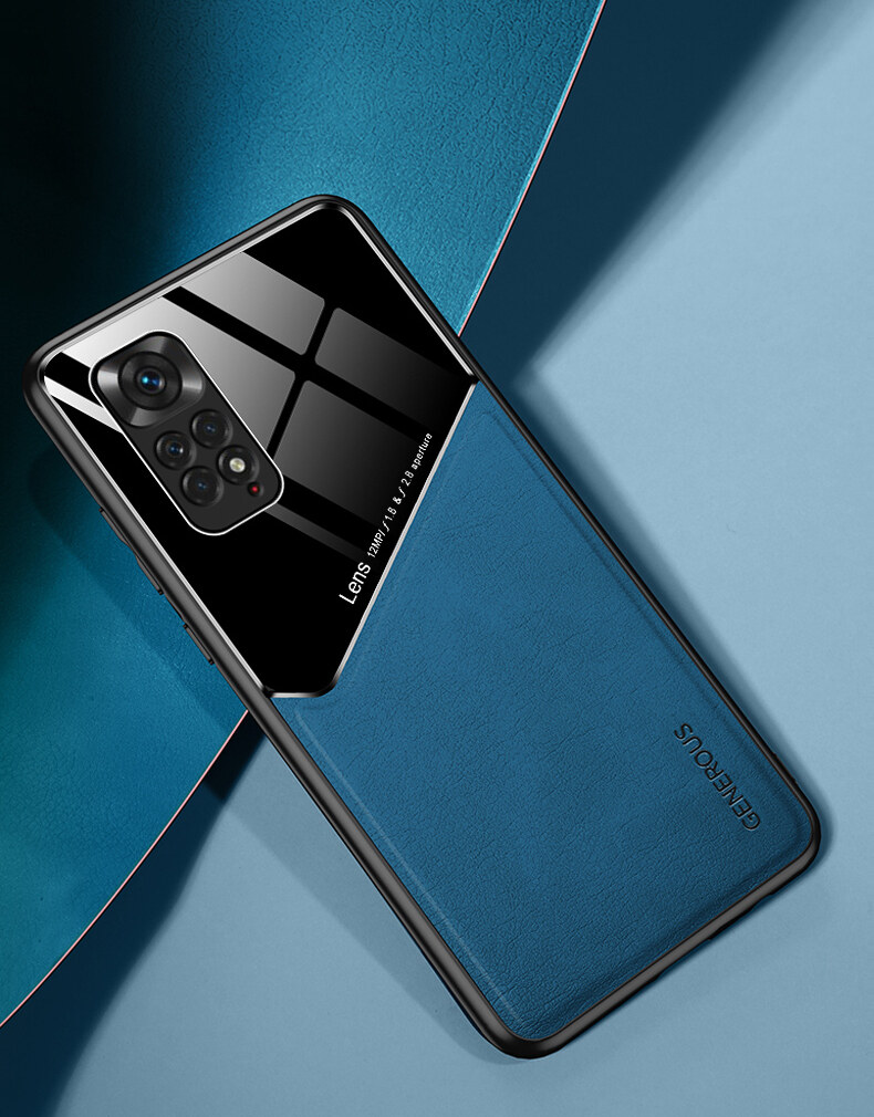 Lenuo for Xiaomi Redmi Note 11 4G / Note 11S Case Leather Texture Car ...