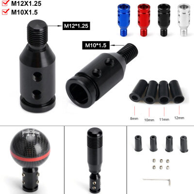 Universal Car Manual Gear Shift Knob Adapter For M10x1.5/M12x1.25 ...