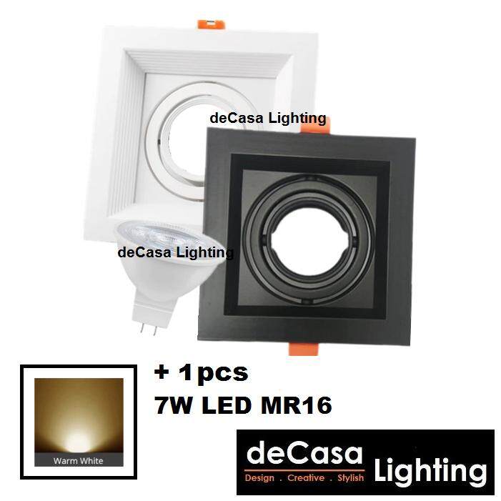 Single Eyeball Casing C/W 7w Led MR16 Lamp Holder Led Bulb Spotlight ...