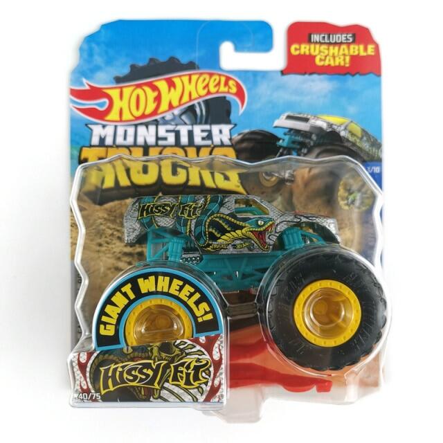 Hot Wheels Monster Trucks 1:64 Scale MotoSaurus 25/75 Crushable Car, Teal | atelier-yuwa.ciao.jp