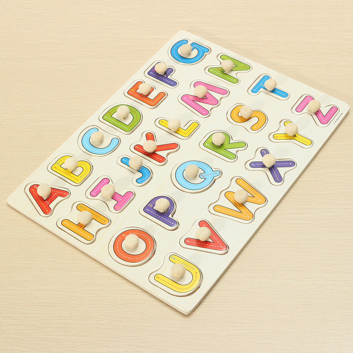 Generic Alphabet ABC Wooden Jigsaw Puzzle Toy Children Kids Learning ...