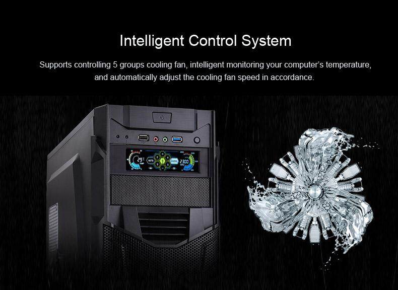 Buy STW 5.25 inch LCD Front Panel CPU Cooling Fan Speed Controller