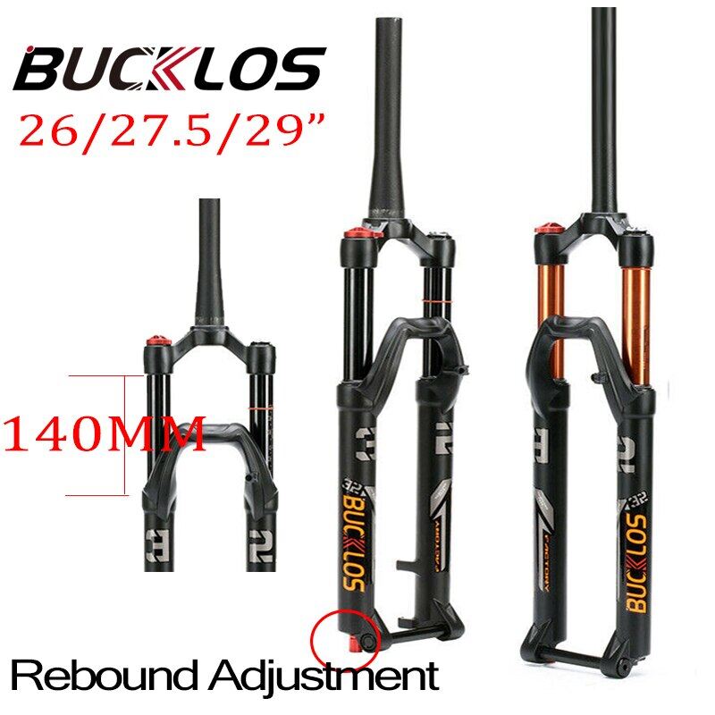 BUCKLOS Inch MTB Fork 120mm Travel, 1-1/8" Straight/Tapered Mountain ...