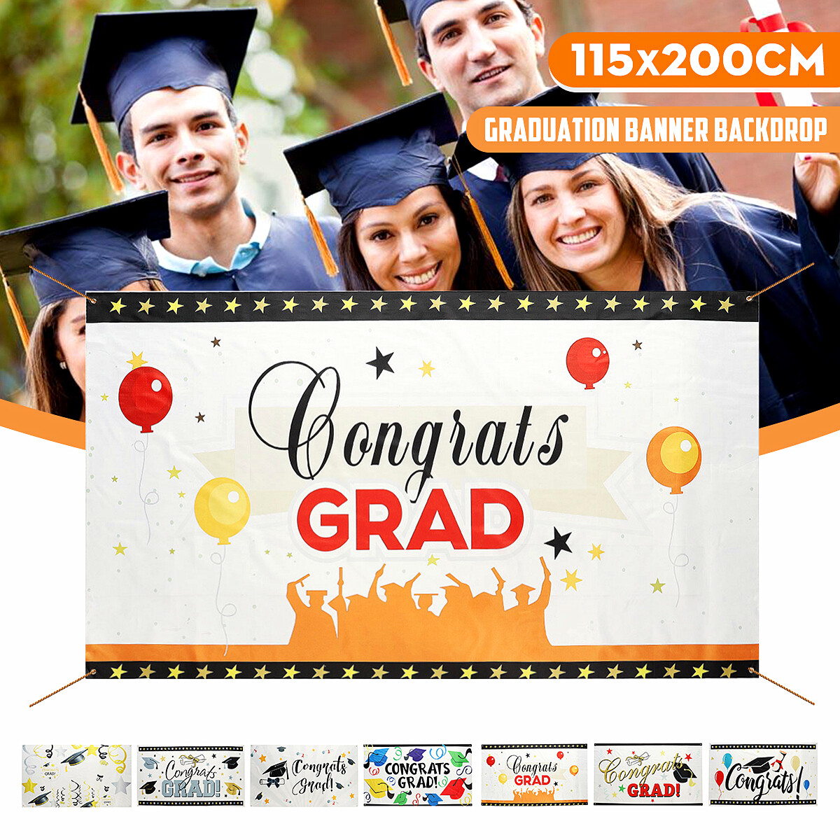 Generic Graduation Banner Backdrop Party Decorations Photo Booth ...