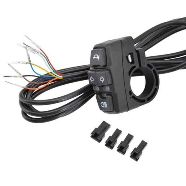 Ebike Light Switch+Horn and Turning Light Switch 8 Core Wiring Scooters ...