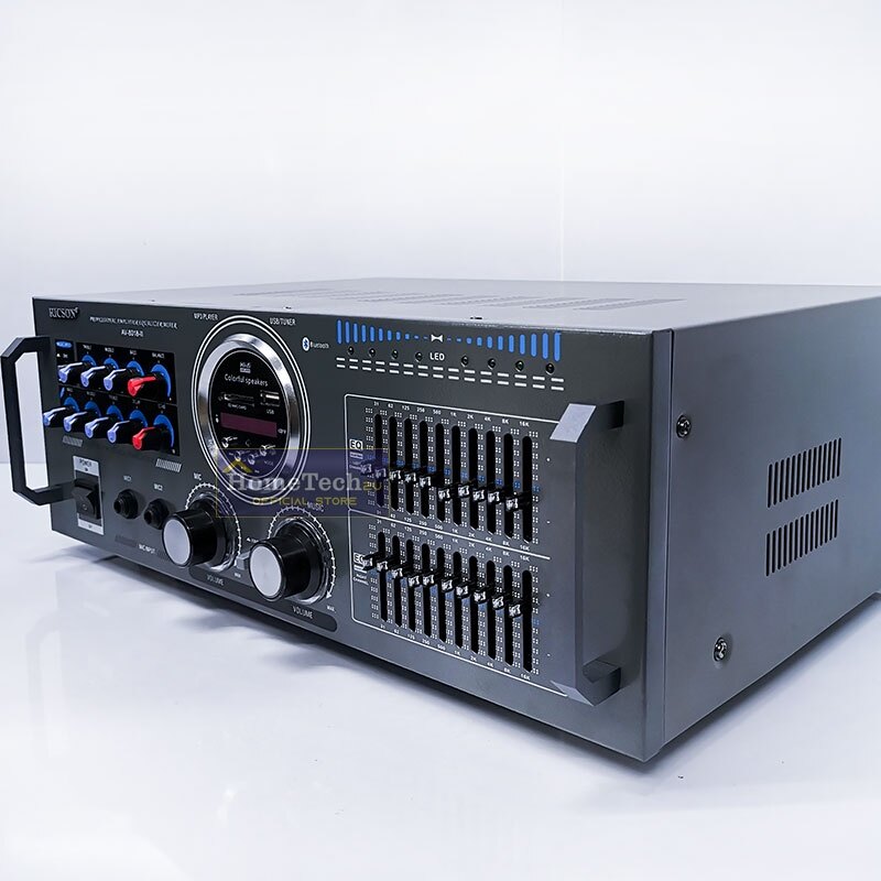 RICSON Karaoke Power Amplifier Stereo Amplifier Amp Speaker With Remote ...