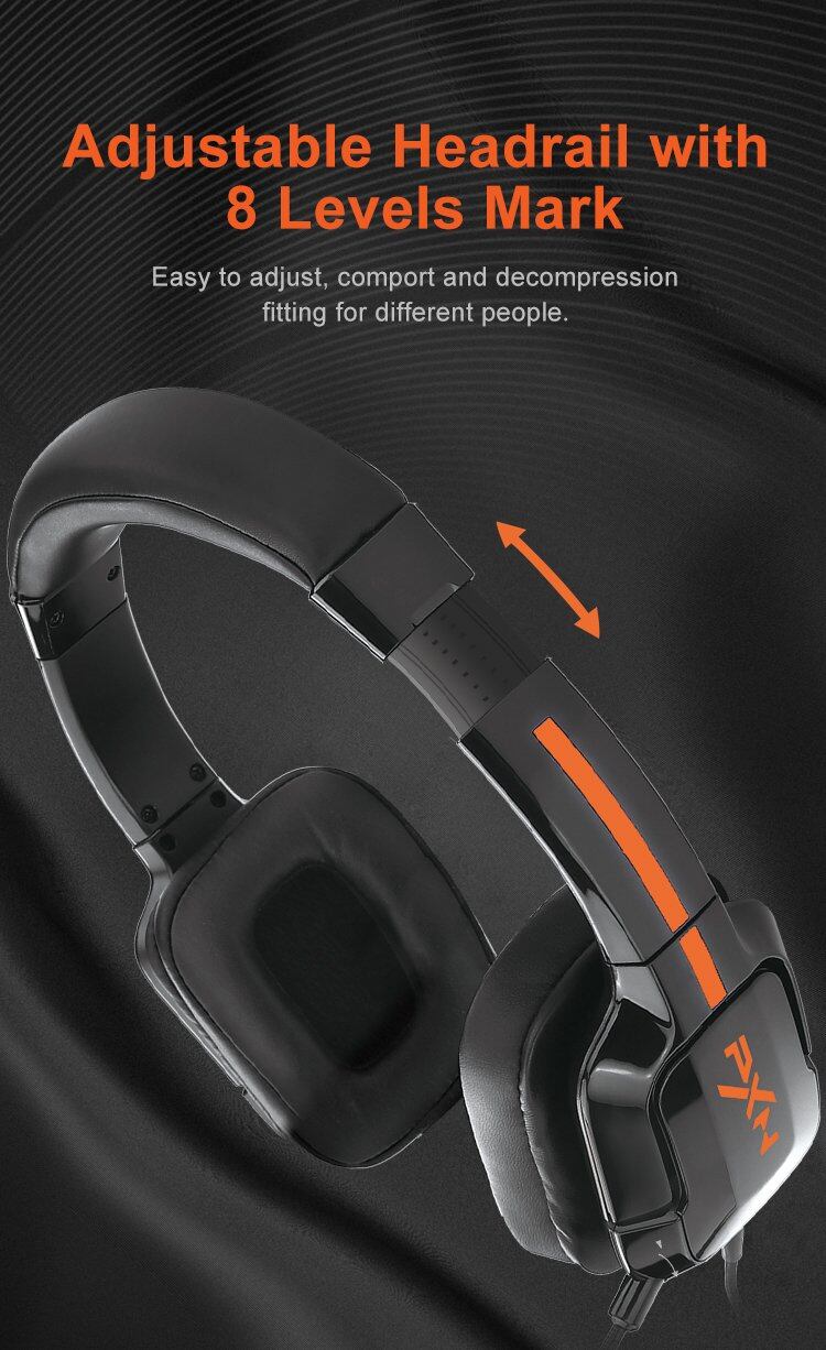 PXN U305 Wired Gaming Lightweight Design Headset with Omnidirectional ...