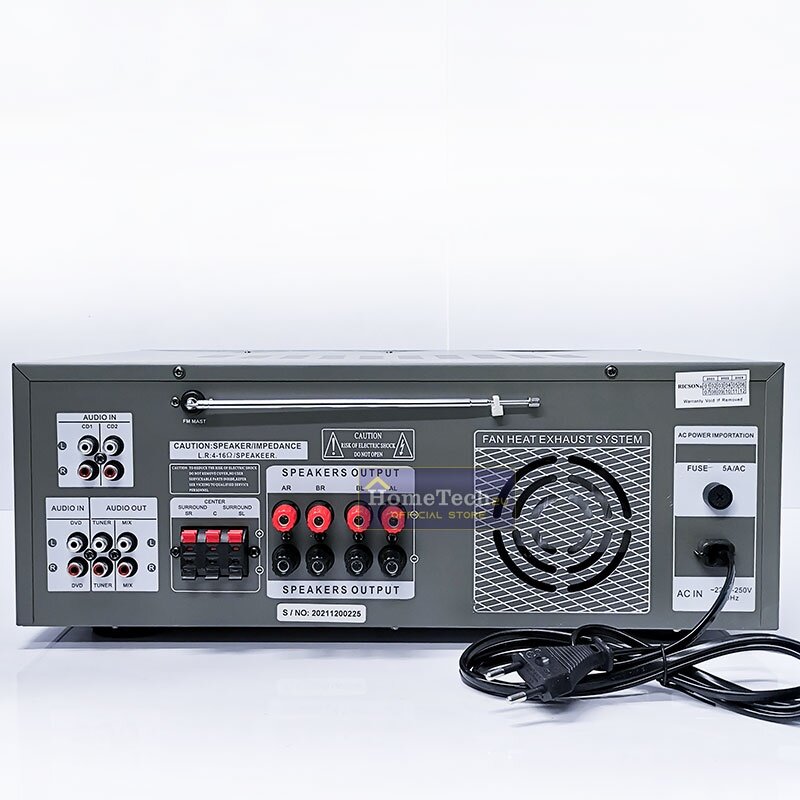 RICSON Karaoke Power Amplifier Stereo Amplifier Amp Speaker With Remote ...