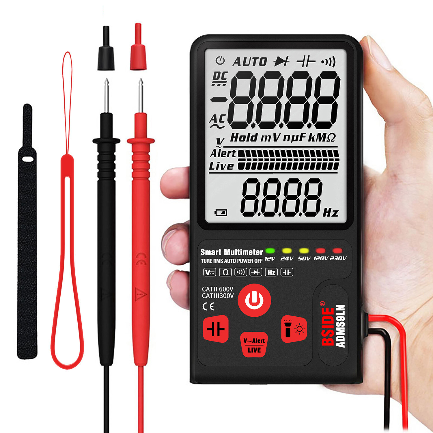 Beli Online ANENG ST190 Meteran Jepit Digital 6000 Hitungan Multimeter ...