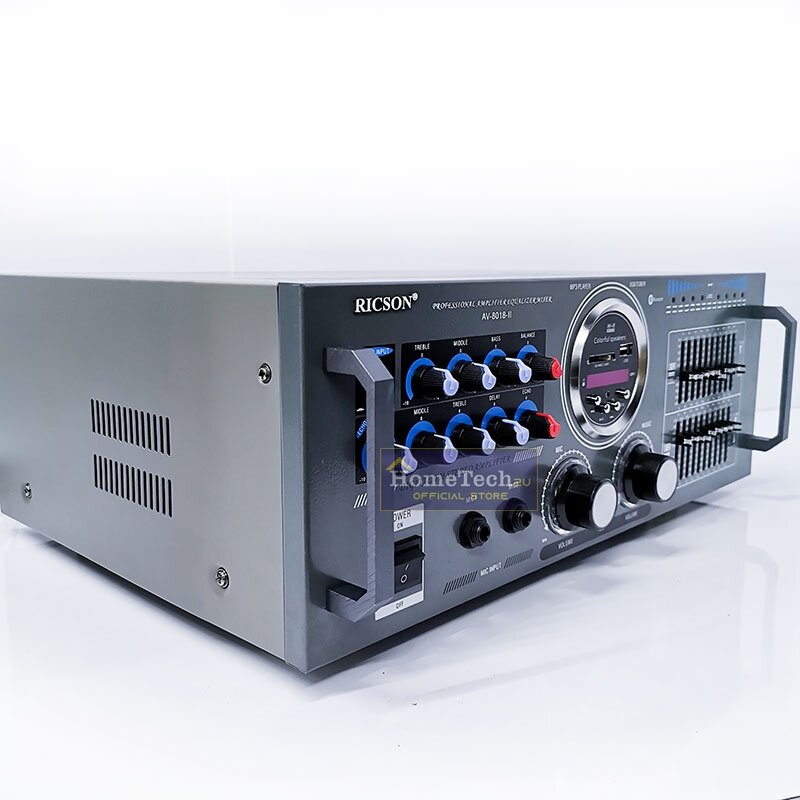 RICSON Karaoke Power Amplifier Stereo Amplifier Amp Speaker With Remote ...