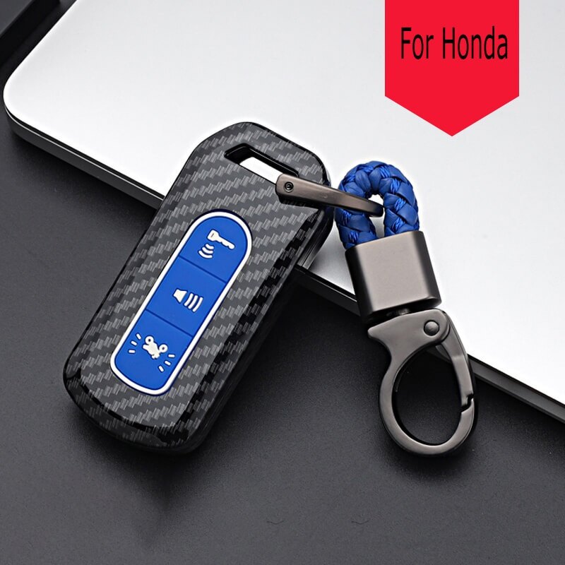 กุญแจรถจักรยานยนต์คาร์บอนไฟเบอร์เคสสำหรับ Honda Pcx Pcx 2016-2020 ...