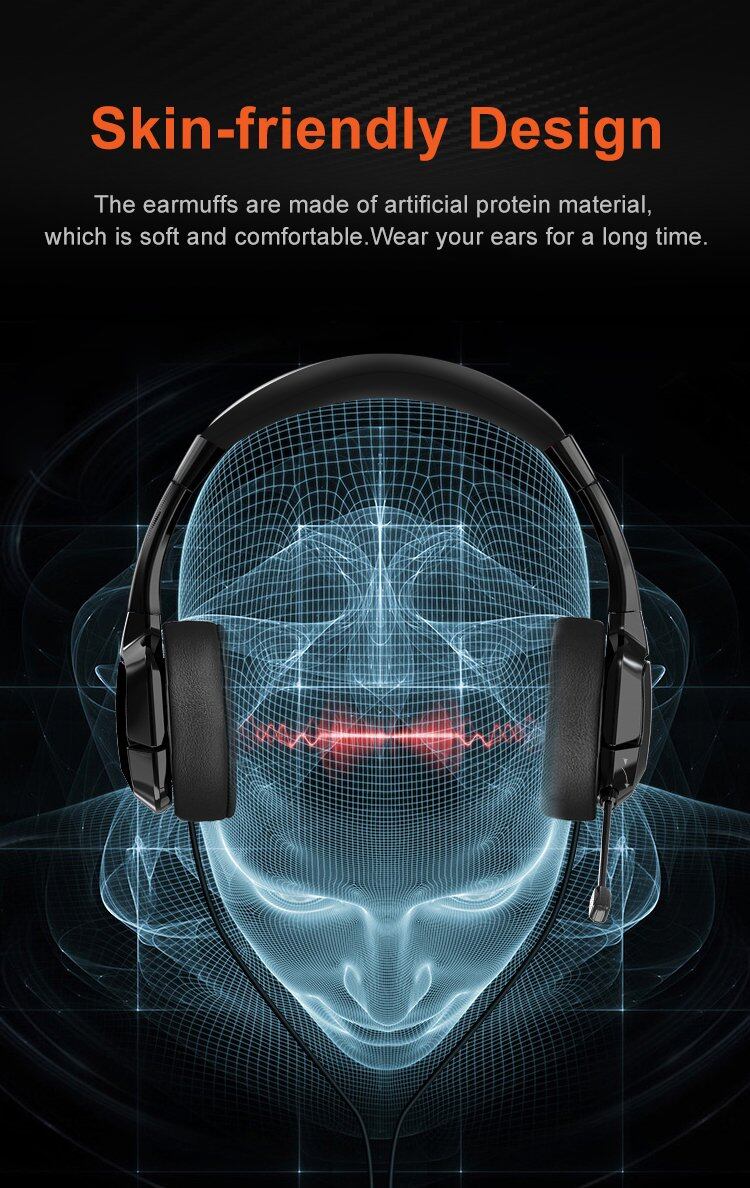 PXN U305 Wired Gaming Lightweight Design Headset with Omnidirectional ...