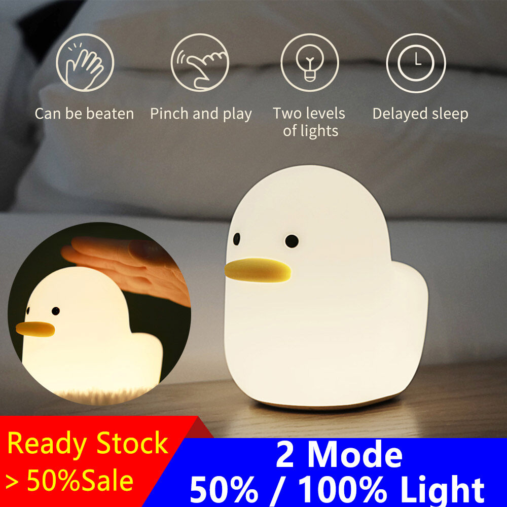 Duck Remote Control Usb Led Night Light For Baby Kid Bedroom Decor 至高