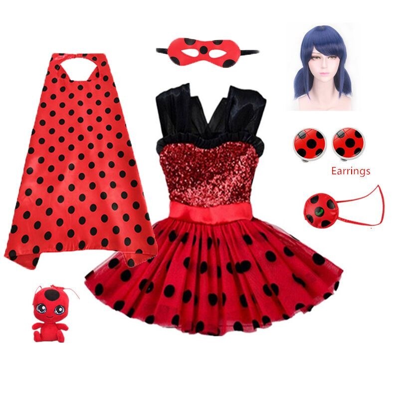 Spirit Halloween Kids Miraculous Ladybug Costume OFFICIALLY LICENSED ...