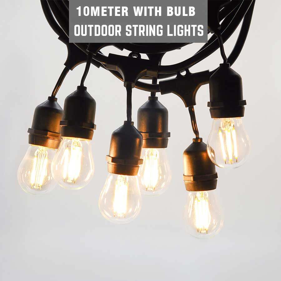 LED Outdoor LED String Light 10M Patio Fairy Light String Waterproof ...